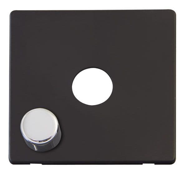 Click Definity SCP241BKCH 1 Gang Dimmer Switch Cover Plate with Knobs ...