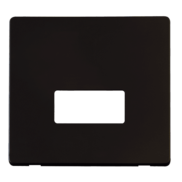 Click Definity SCP250MB 13A Fused Spur Plate Matt Black