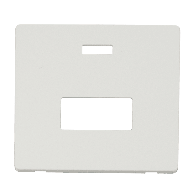 Click Definity SCP253MW 13A Fused Spur Neon Plate Matt White