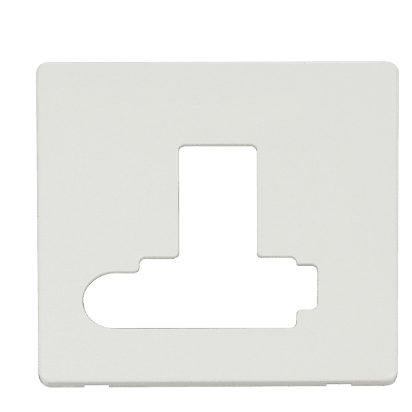 Click Definity SCP351MW 13A Fused Spur Switched FO Lock Plate Matt White