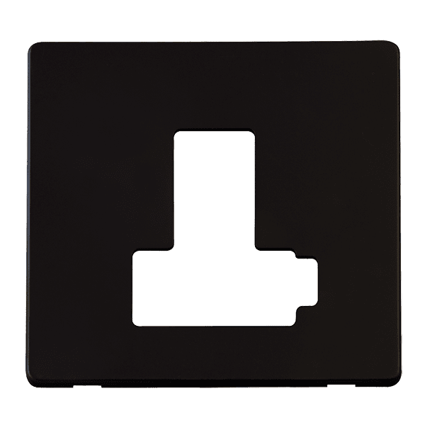 Click Definity SCP451MB 13A Fused Spur Switched Lock Plate Matt Black