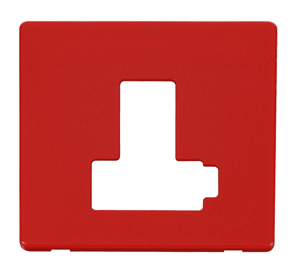 Click Definity SCP451RD 13A Fused Spur Switched Lock Plate Red