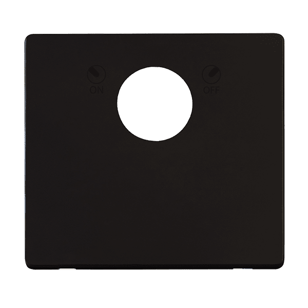 Click Definity SCP660MB 20AX DP Lockable Switch Cover Plate Matt Black