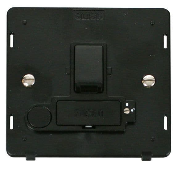 Click Definity SIN251BK 13A Fused Switch Spur Unit With Flex Lockable ...