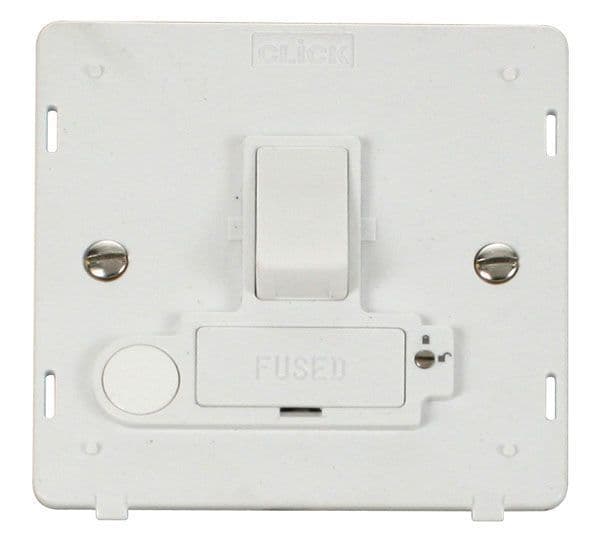 Click Definity SIN251PW 13A Fused Switch Spur Flex Lockable Insert ...