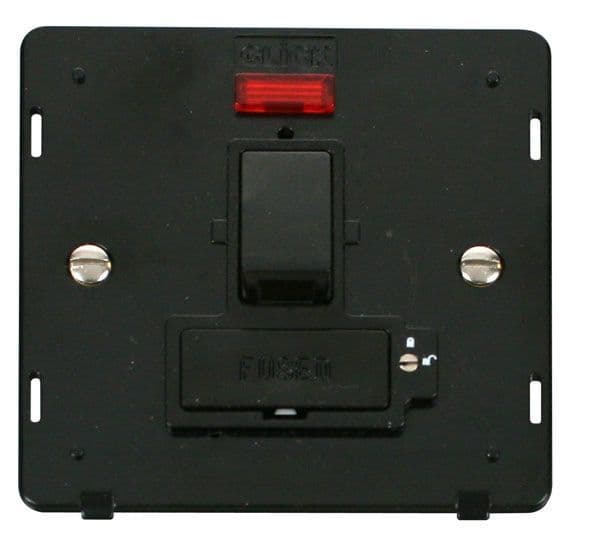 Click Definity SIN852BK 13A Fused Switch Spur Unit With Neon Lockable ...