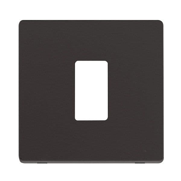 Click Grid Pro SCP20401BK Definity 1 Gang GridPro Frontplate - Black