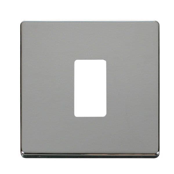 Click Grid Pro SCP20401CH Definity 1 Gang GridPro Frontplate - Chrome