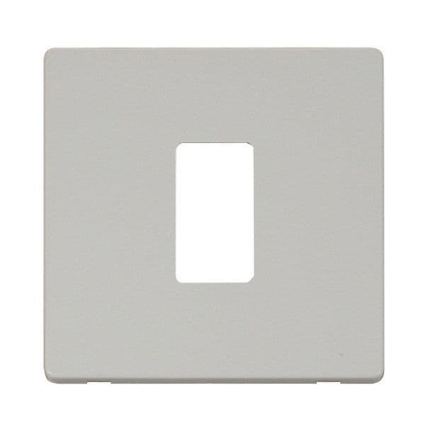 Click Grid Pro SCP20401PW Definity 1 Gang GridPro Frontplate - Polar White