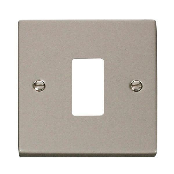 Click Grid Pro VPPN20401 Deco 1 Gang GridPro Frontplate - Pearl Nickel