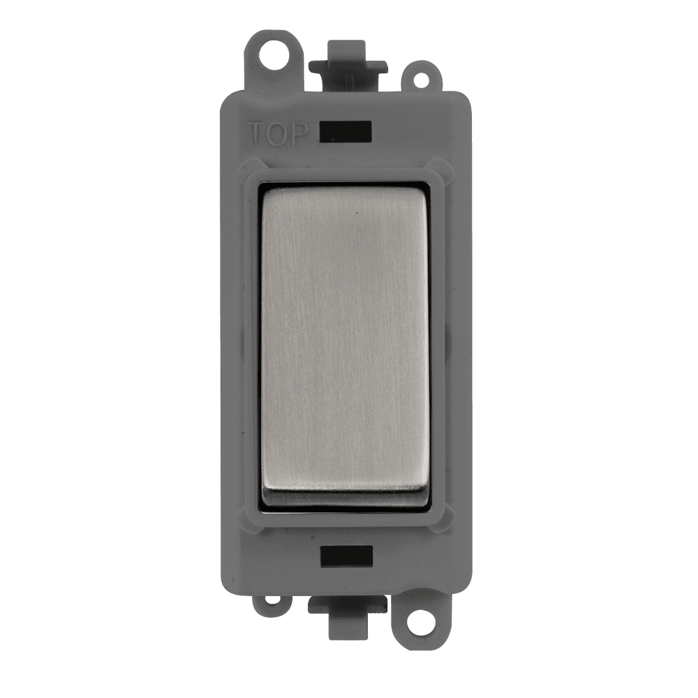 Click Gridpro GM2002GYSS 20AX 2 Way Switch Module With Grey Insert ...