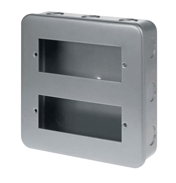 Click Metal Clad CL512 13A 1 Gang Unswitched Socket Outlet
