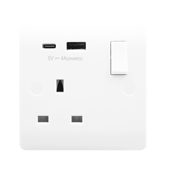 Click Mode CMA785 Module 13A 1 Gang Switched Safety Shutter Socket ...