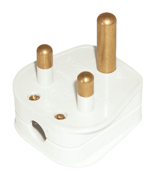 Click Plugs PA166 5a Round Pin Plug Pack Of 10