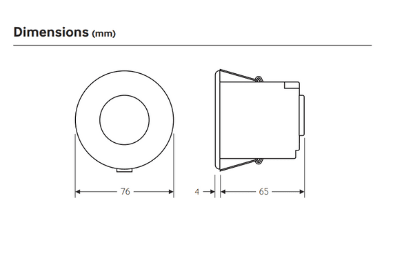 CP Electronics GEFL Flush Mounted PIR Occupancy Sensor