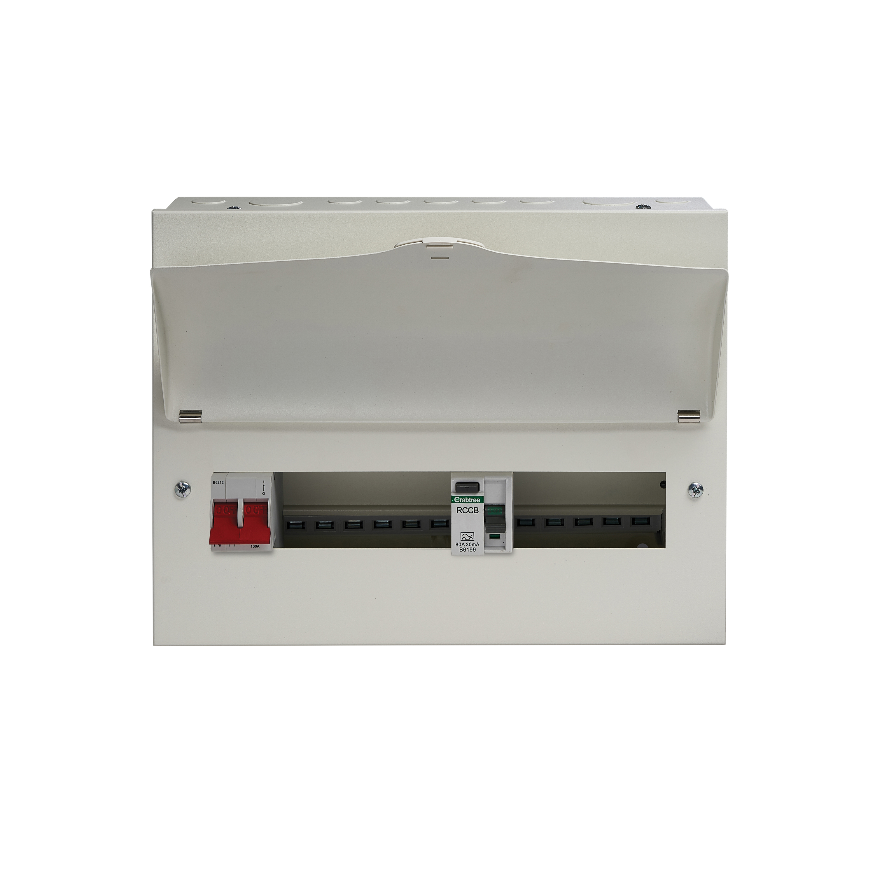 Crabtree 511/2683B Starbreaker 11 Way Split Load Consumer Unit 100A Main Switch 6 80A 30mA RCD 5