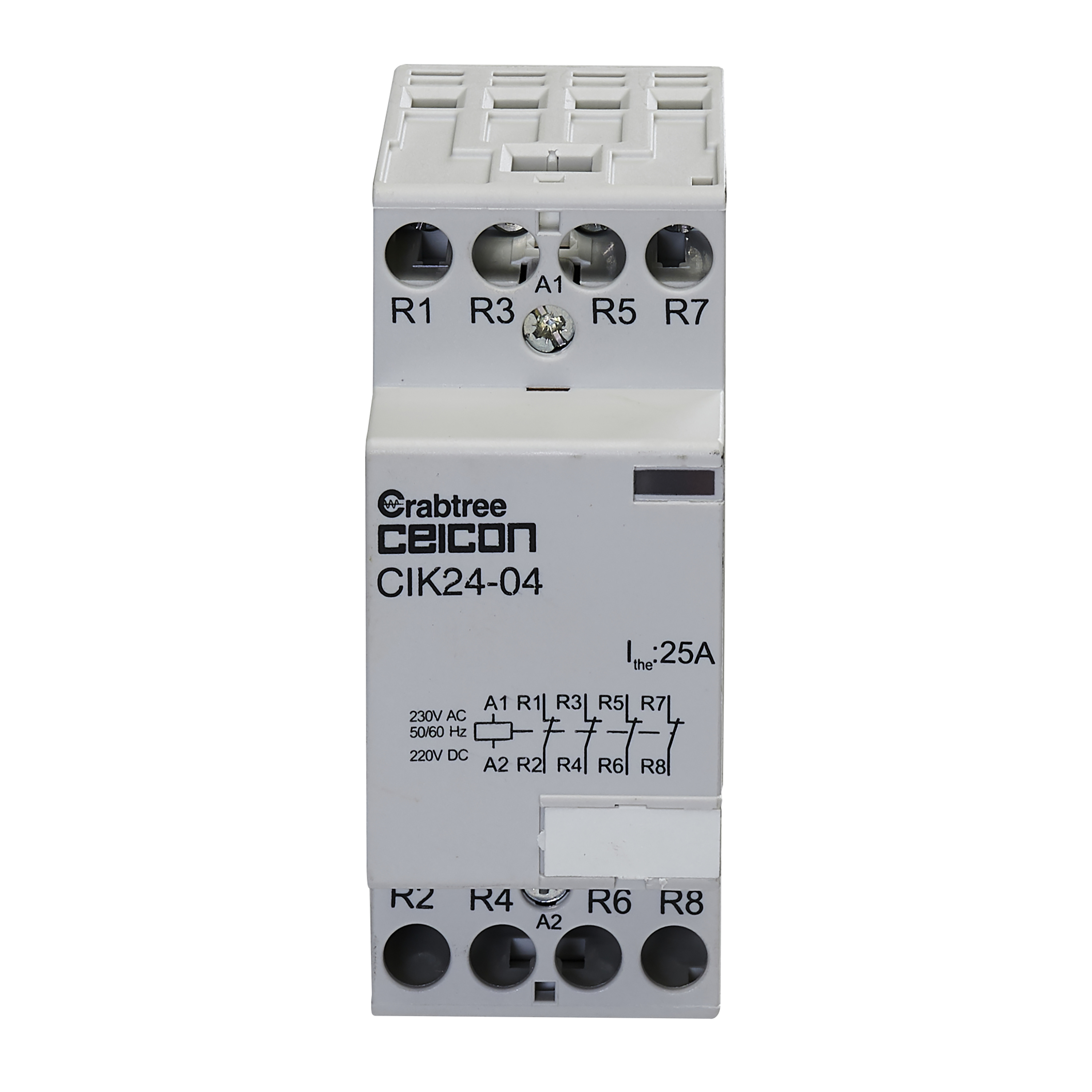 Crabtree CIK24-04 Loadstar Installation Contactor 24A 0NO 4NC AC/DC