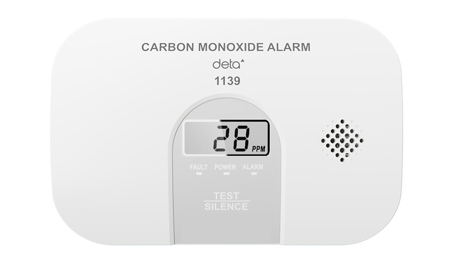 Deta 1139 CO Alarm Battery Powered 10 Year Box Of 5