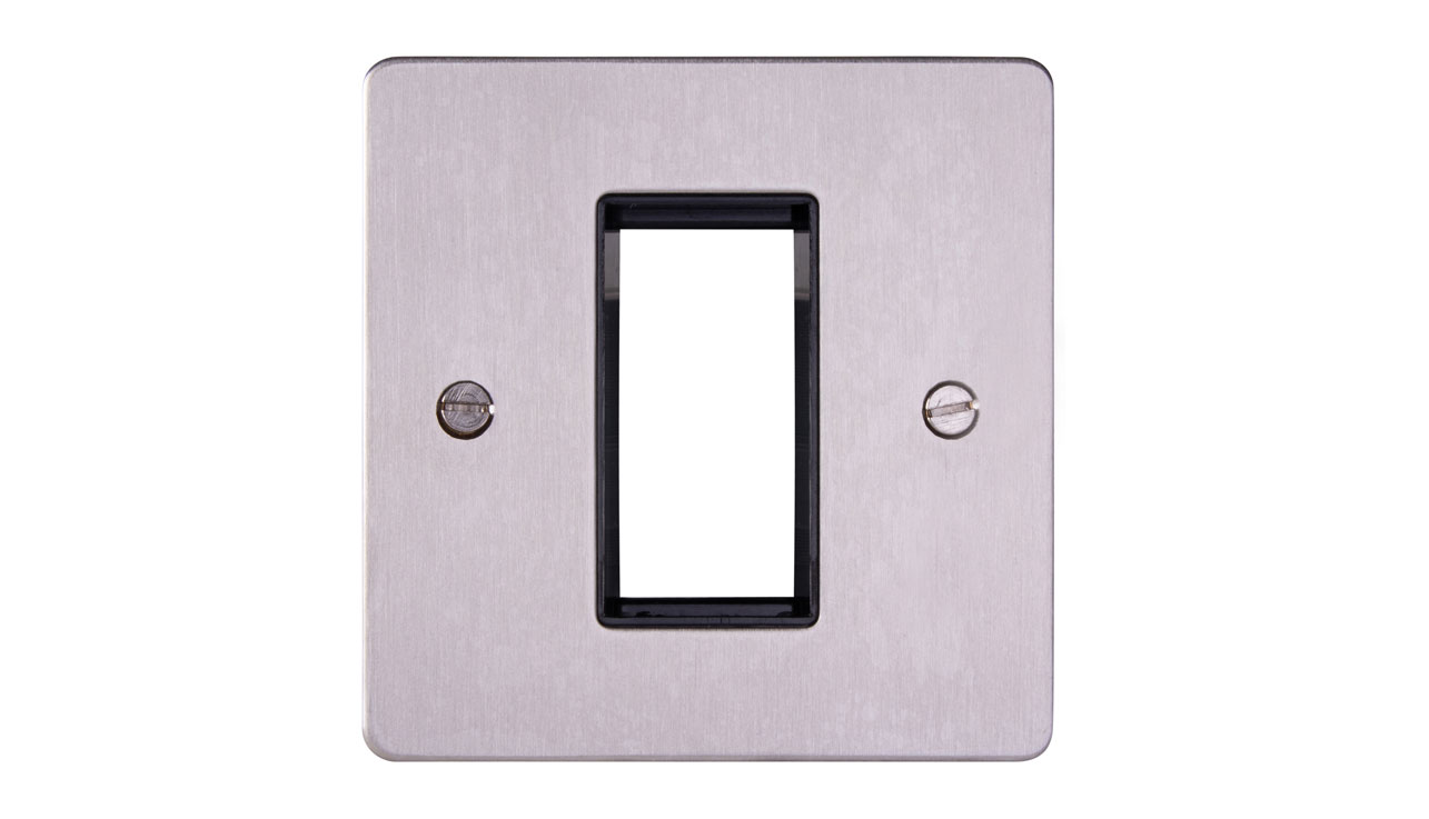 Deta 8186SSB Ultra Flatplate One Module Data Plate Stainless Steel ...