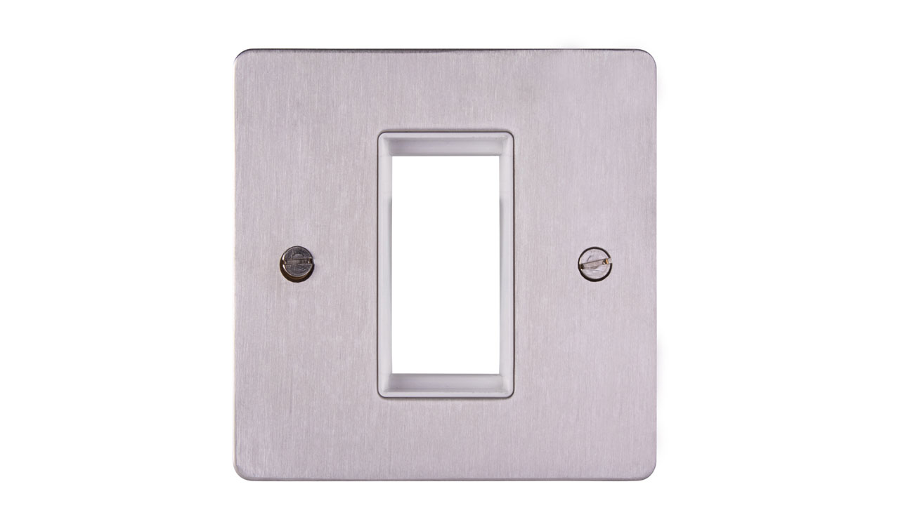 Deta 8186SSW Ultra Flatplate One Module Data Plate Stainless Steel ...