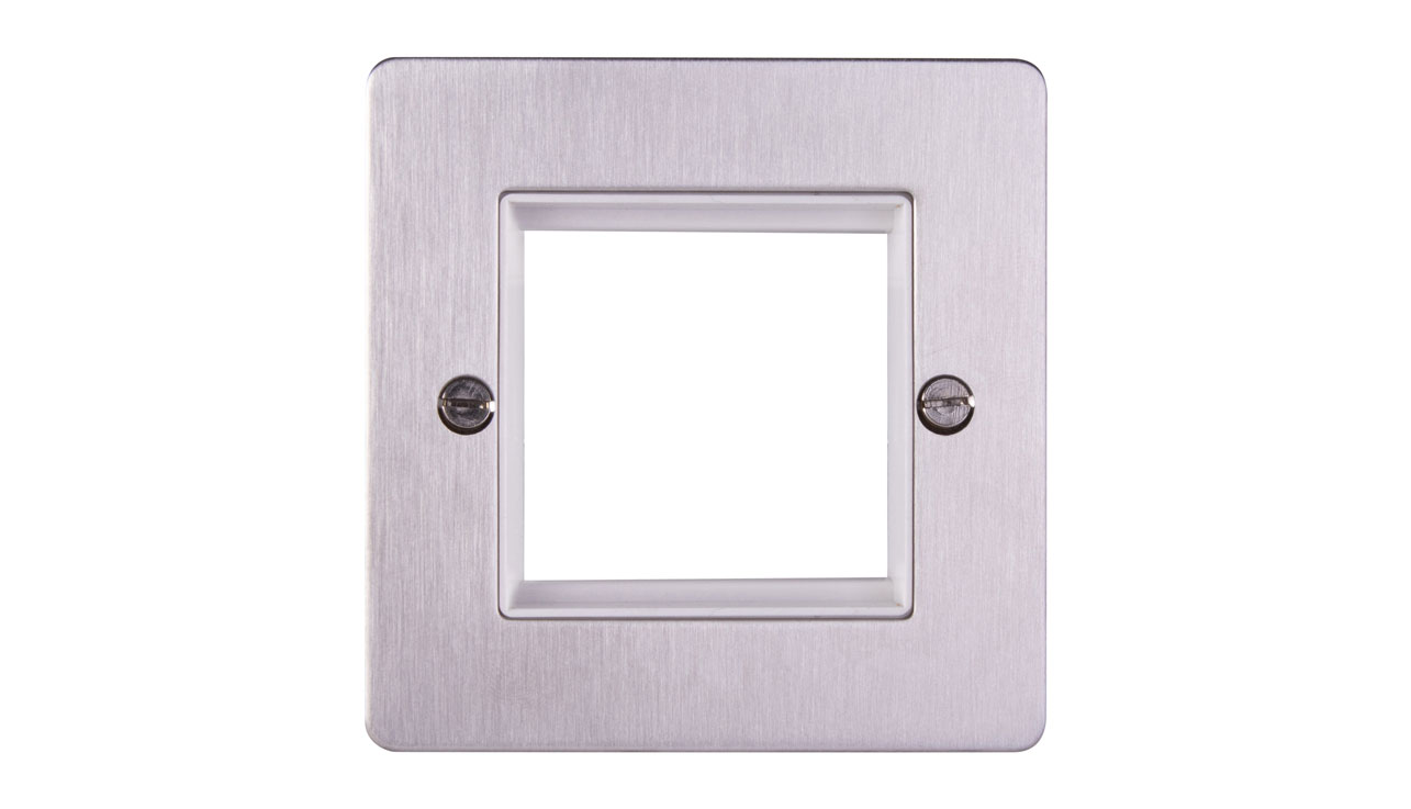 Deta 8187SSW Ultra Flatplate Two Module Data Plate Stainless Steel ...