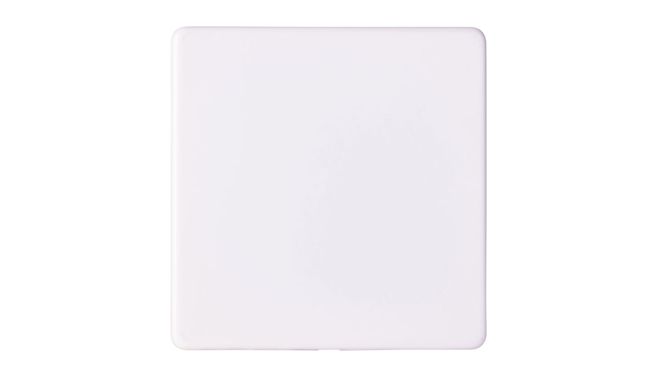 Deta 8561WH Ultra Screwless 1 Gang Blank Plate White Box Of 5
