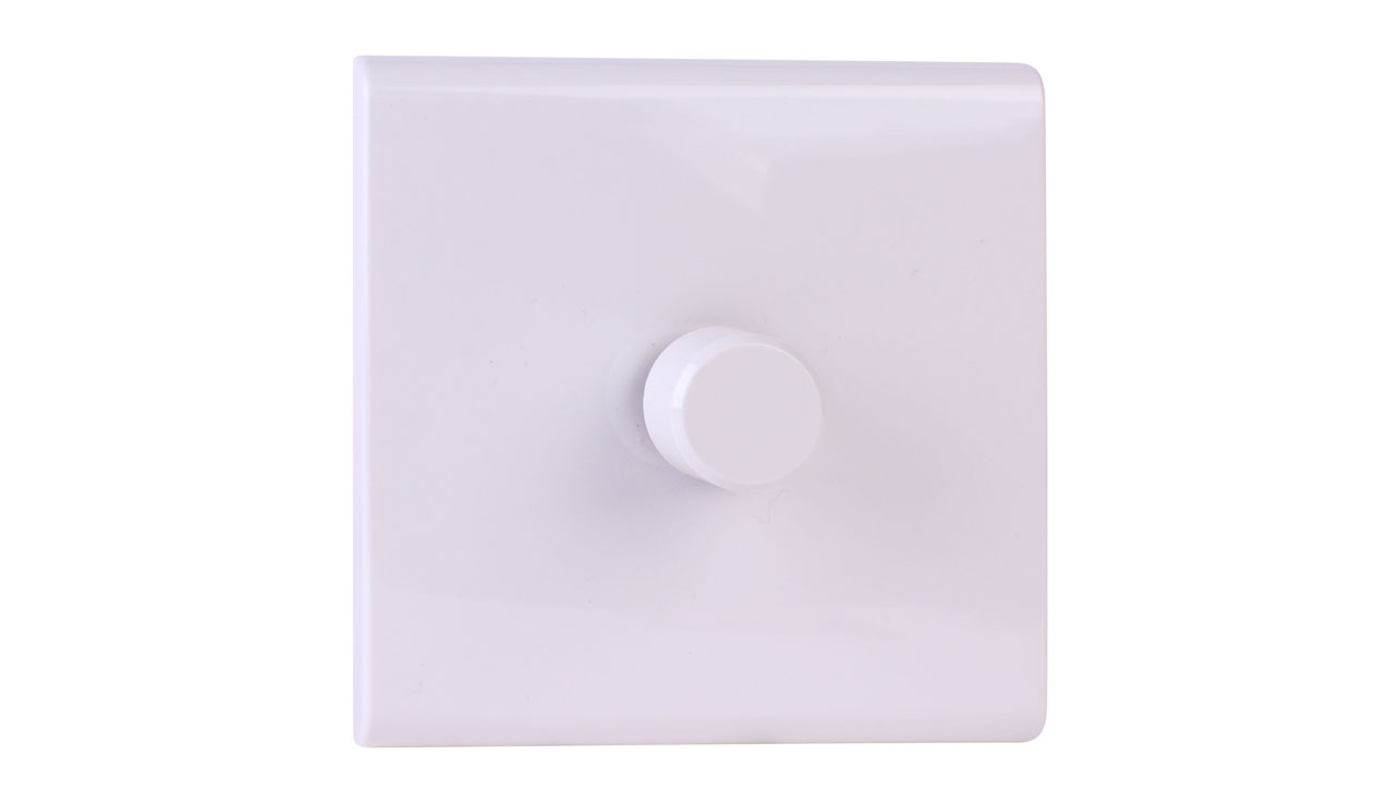 Deta 8629WH Slimline Screwless 1 Gang 250W Universal Dimmer with ...