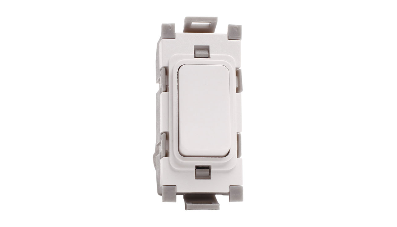 Deta G3506 Grid Switch 10A SP Push to Make White Box Of 10