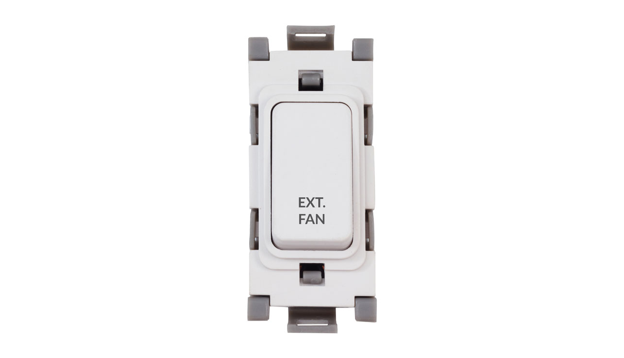 Deta G3553 Grid Switch 20A DP Extractor Fan White