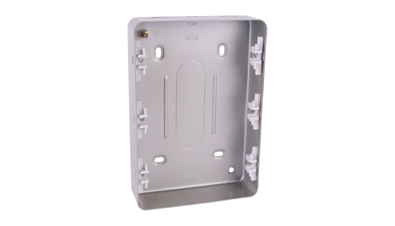 Deta M1231 Metalclad 9/12g Surface Back Box