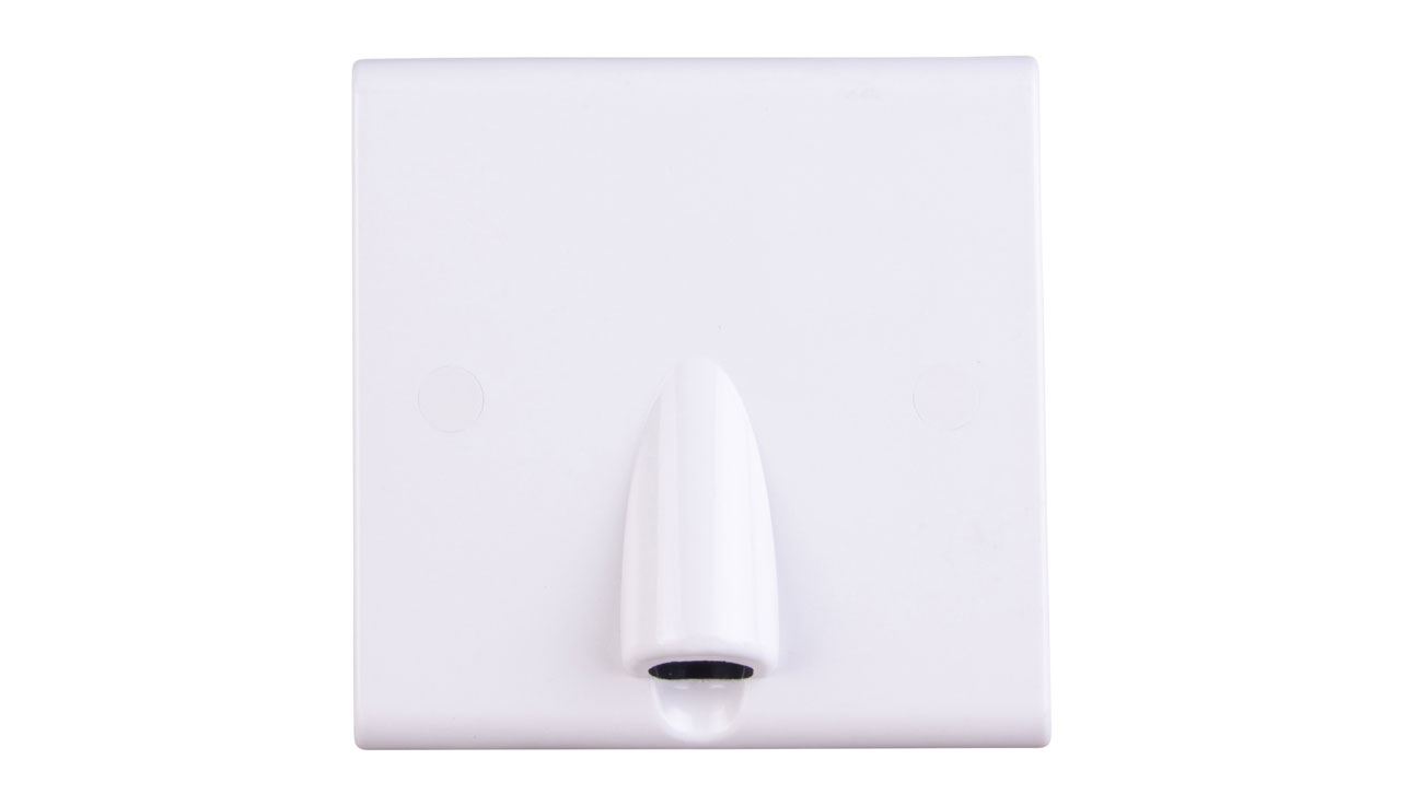 Deta S1215 Slimline 25A Flex Outlet Plate with Bottom Flex Outlet