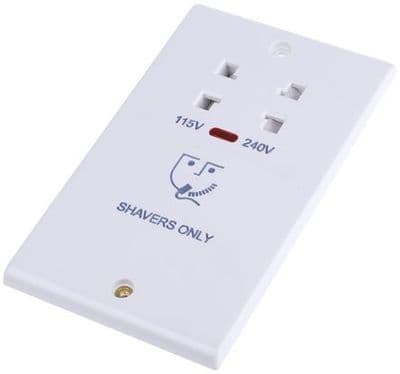 Ansell ADVSS Dual Voltage Shaver Socket 230v/115v