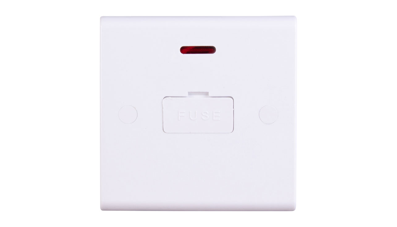 Deta S1381 Slimline 3A Unswitched Spur with Neon Box Of 10
