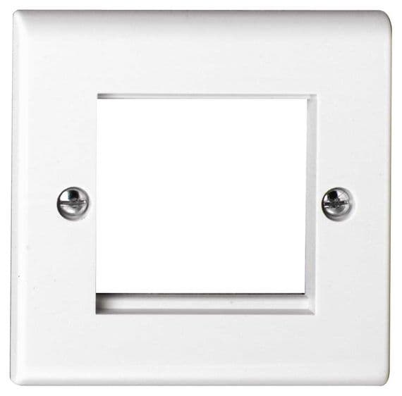 Deta S1422WHI Slimline 2 Module Euro Data Plate
