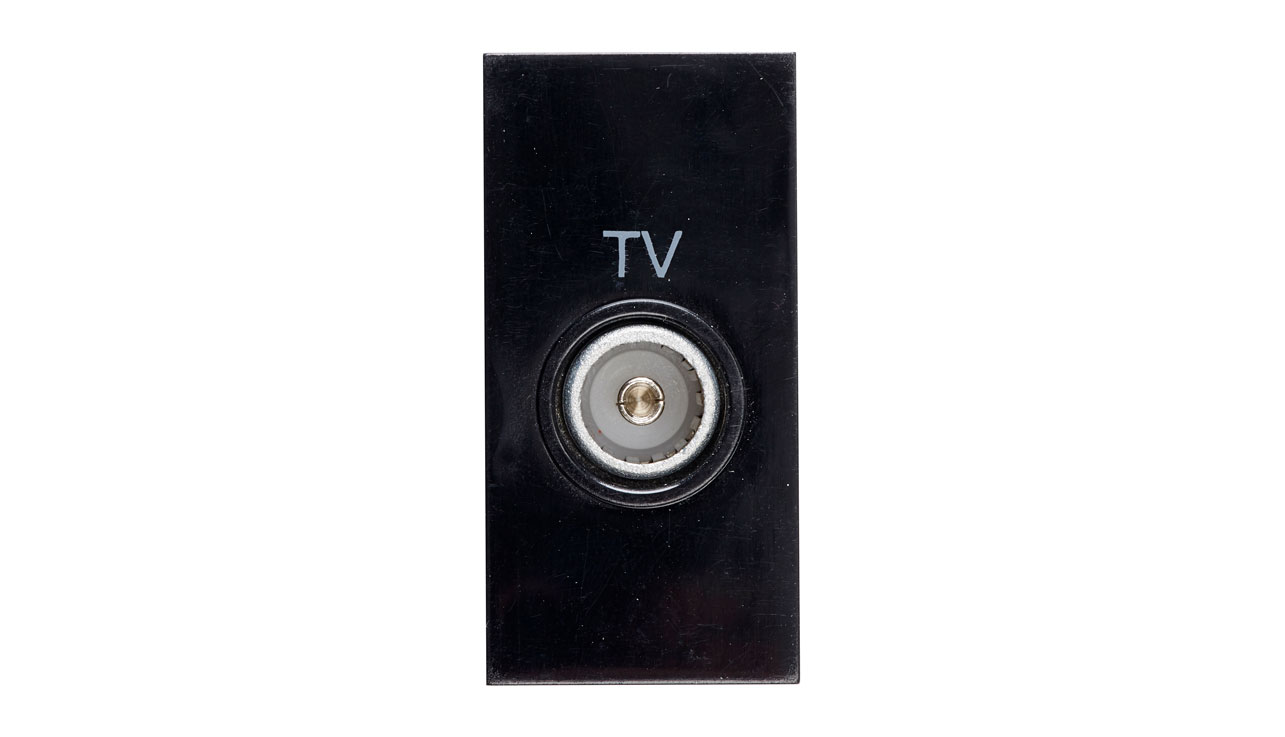 Deta S1442BK Co-axial Female TV Module Black Box Of 20