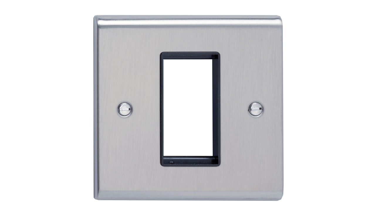 Deta SD1421SSB Slimline Decor One Module Data Plate Stainless Steel ...