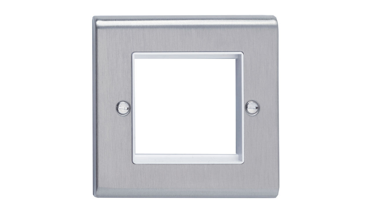 Deta SD1422SSW Slimline Decor Two Module Data Plate Stainless Steel ...