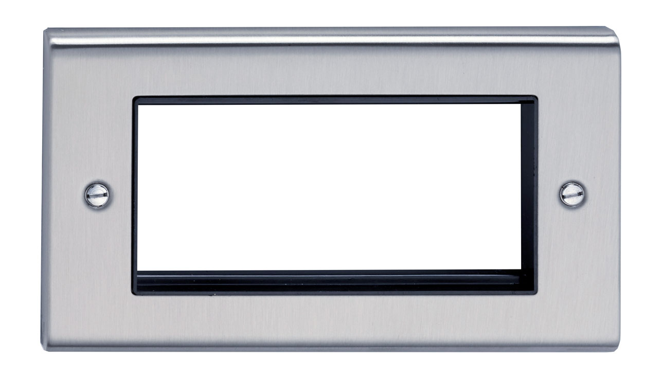 Deta SD1424SSB Slimline Decor Four Module Data Plate Stainless Steel ...