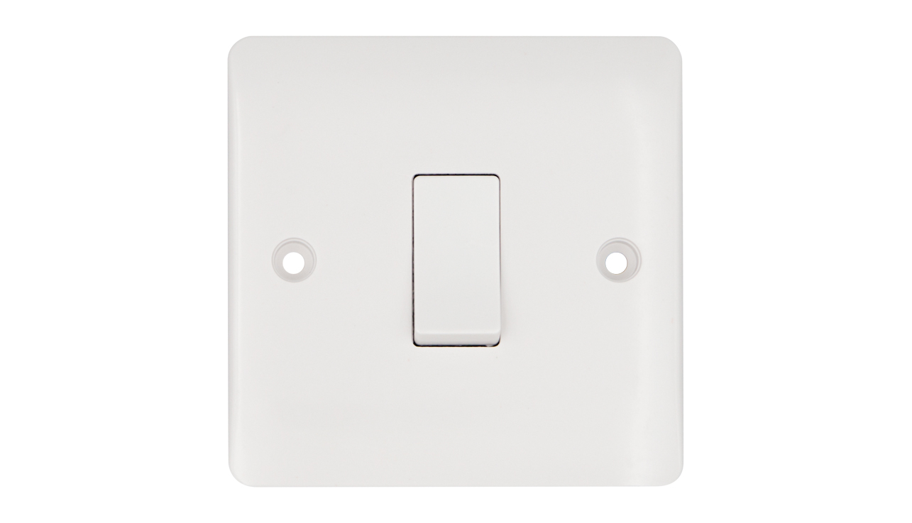 Deta VP1203 Vimark Pro 1 Gang 2 Way 10AX Plate Switch