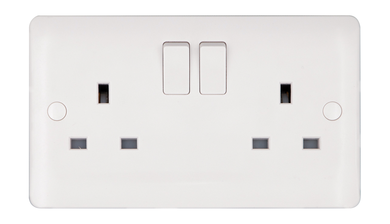 Deta VP1209DP Vimark Pro 2 Gang 13A Switched Socket DP