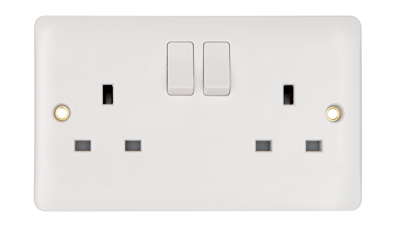 Deta VP1209SP Vimark Pro 2 Gang 13A Switched Socket SP