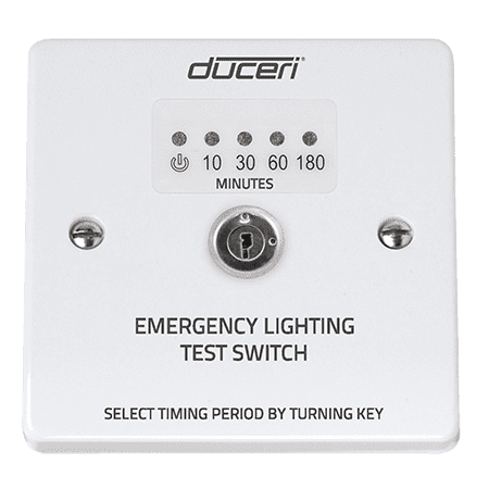 Duceri EMTS Emergency Lighting Test Switch Digital Led Display