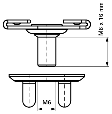 EMLUX - BRITCLIPS/GIRDER CLIPS AC25 T BAR CLIP 25MM GRID