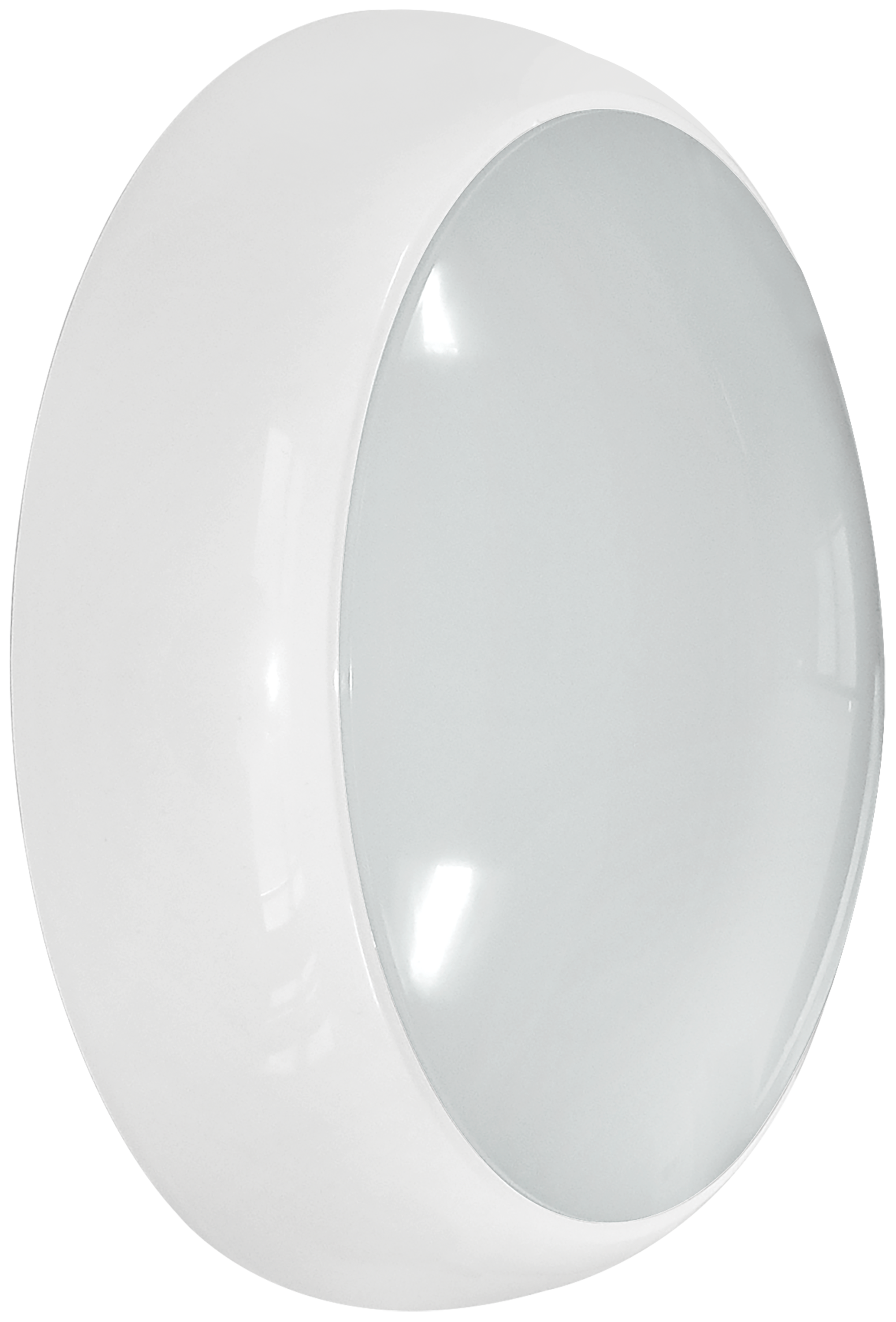 Eterna CFLWHEM3SC Carina Circular White IP65 Decorative Bulkhead Opal ...