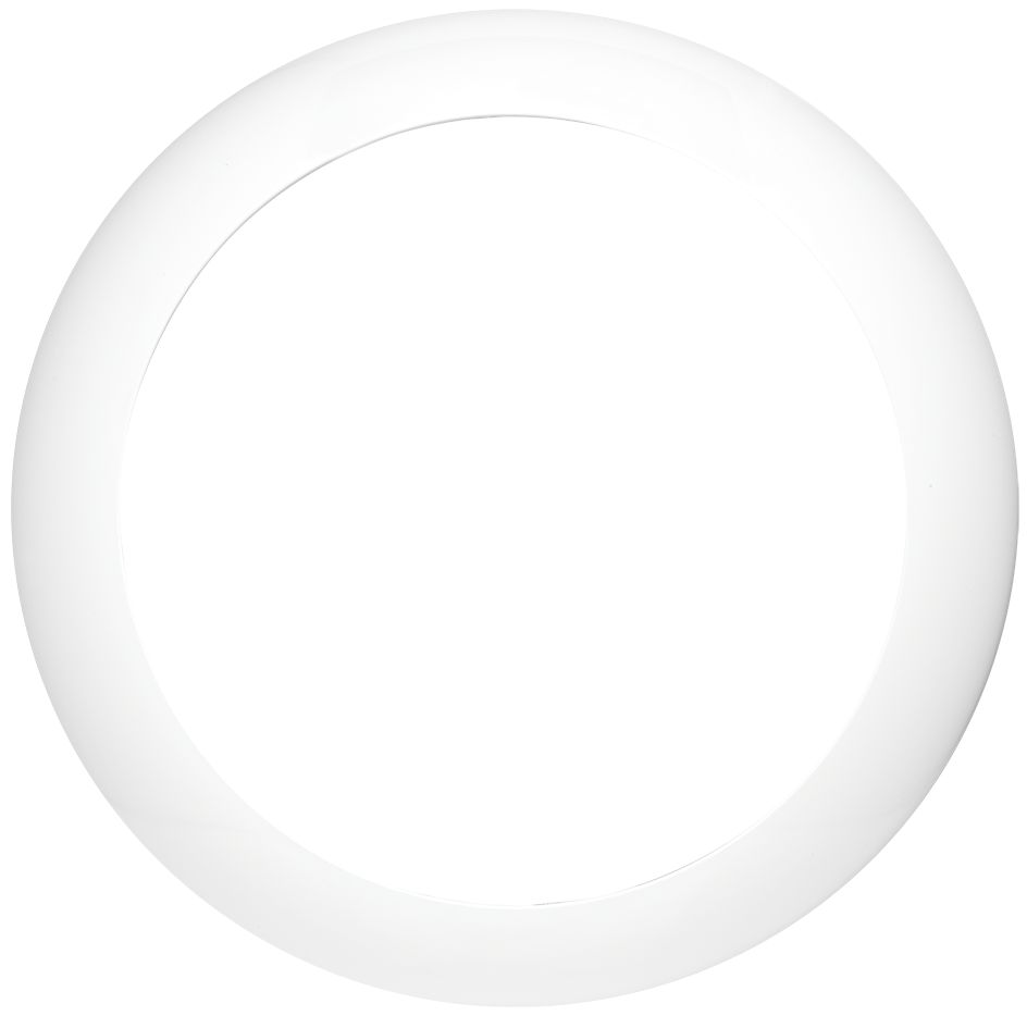 Eterna CIRCWH White Full Circular Trim Chameleon CIR Range