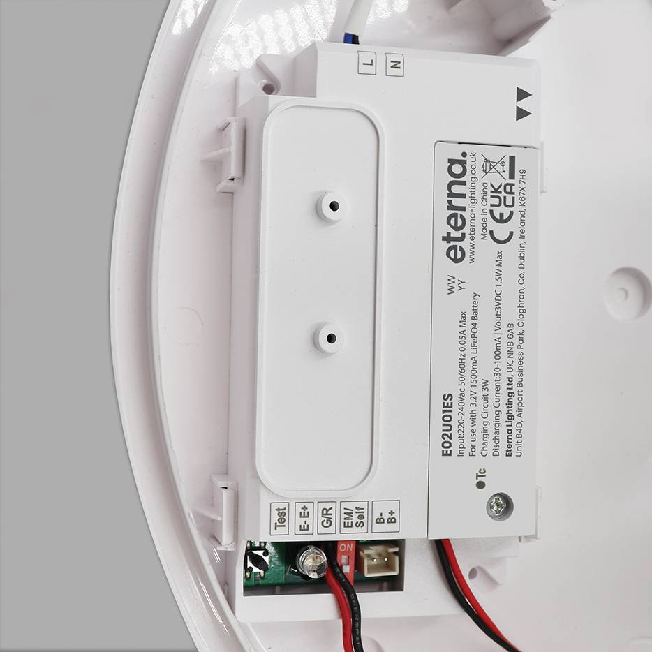 Eterna E02U01ES Plugpack 3W Standard And Self-Test Switchable Emergency ...