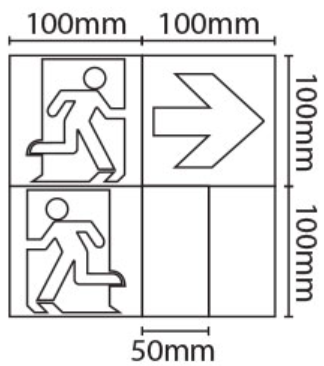 Eterna ISOLGDSET ISO Legend Set For Emergency Bulkheads