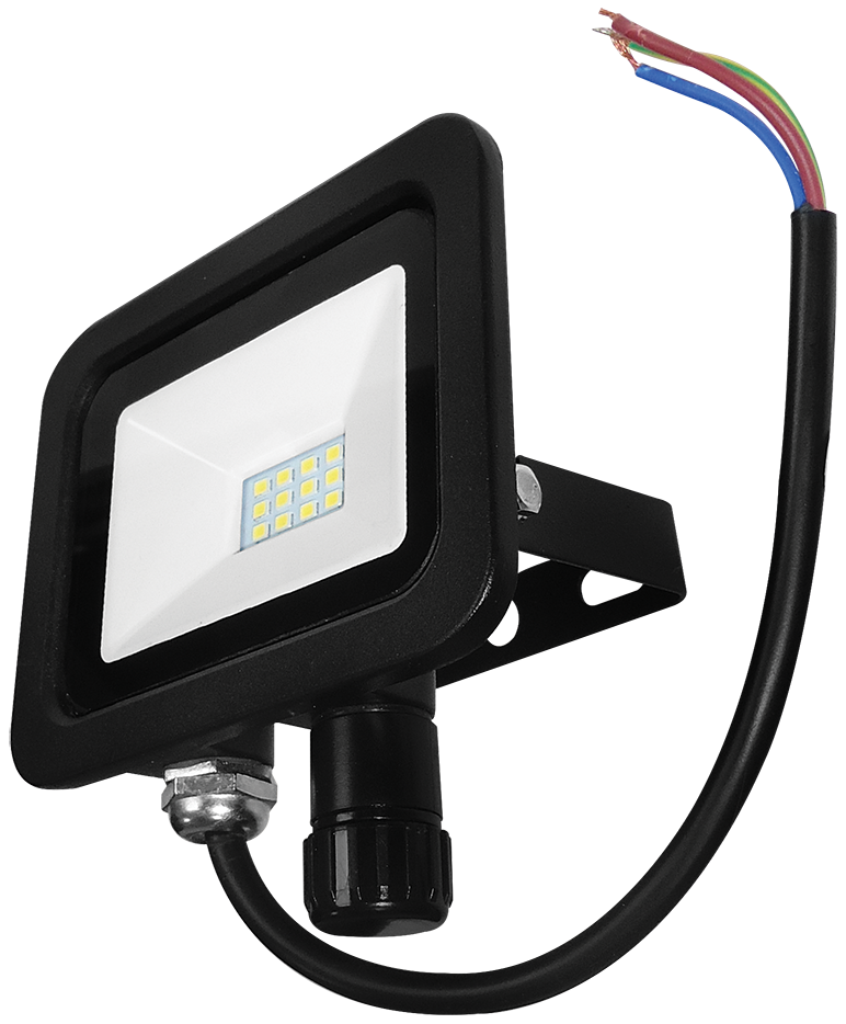 Eterna KFLD10 10W Black IP65 Floodlight LED 900lm 4000K