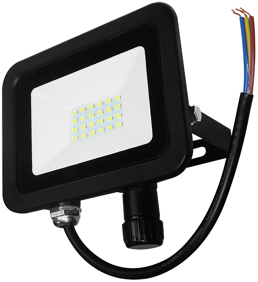 Eterna KFLD20 20W Black IP65 Floodlight LED 1800lm 4000K