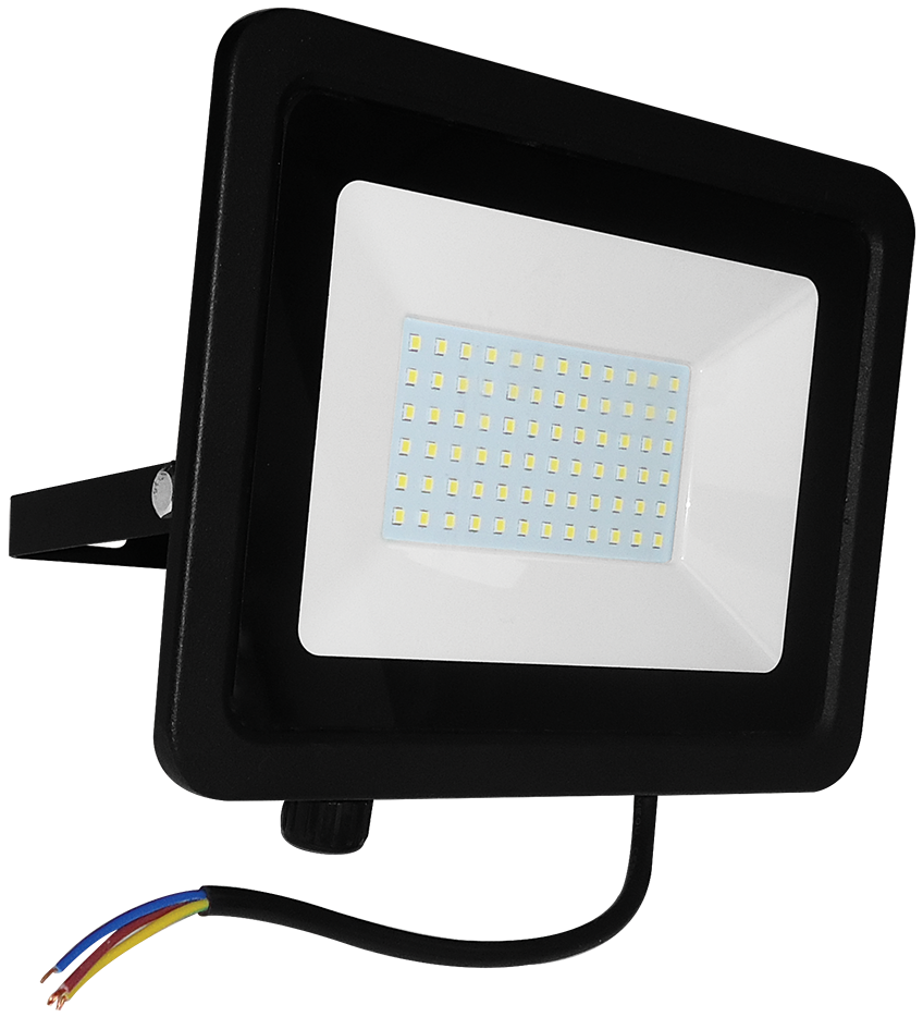 Eterna KFLD50 50W Black IP65 Floodlight LED 4500lm 4000K